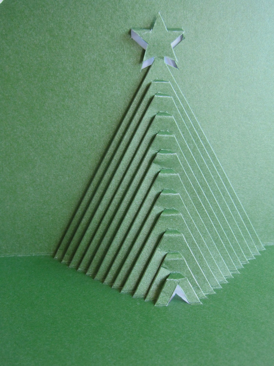 Christmas Tree Pop up Home Décor 3D Handmade Cut by Hand Origamic ...