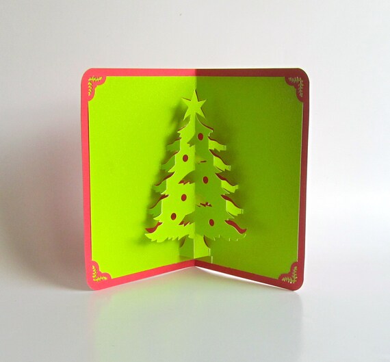3d Christmas Card Template Free