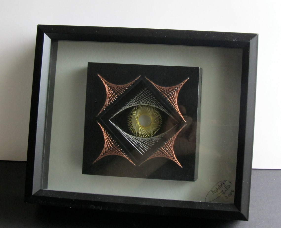STRING ART Home Décor Abstract EYE Wall Art Handmade Original - Etsy