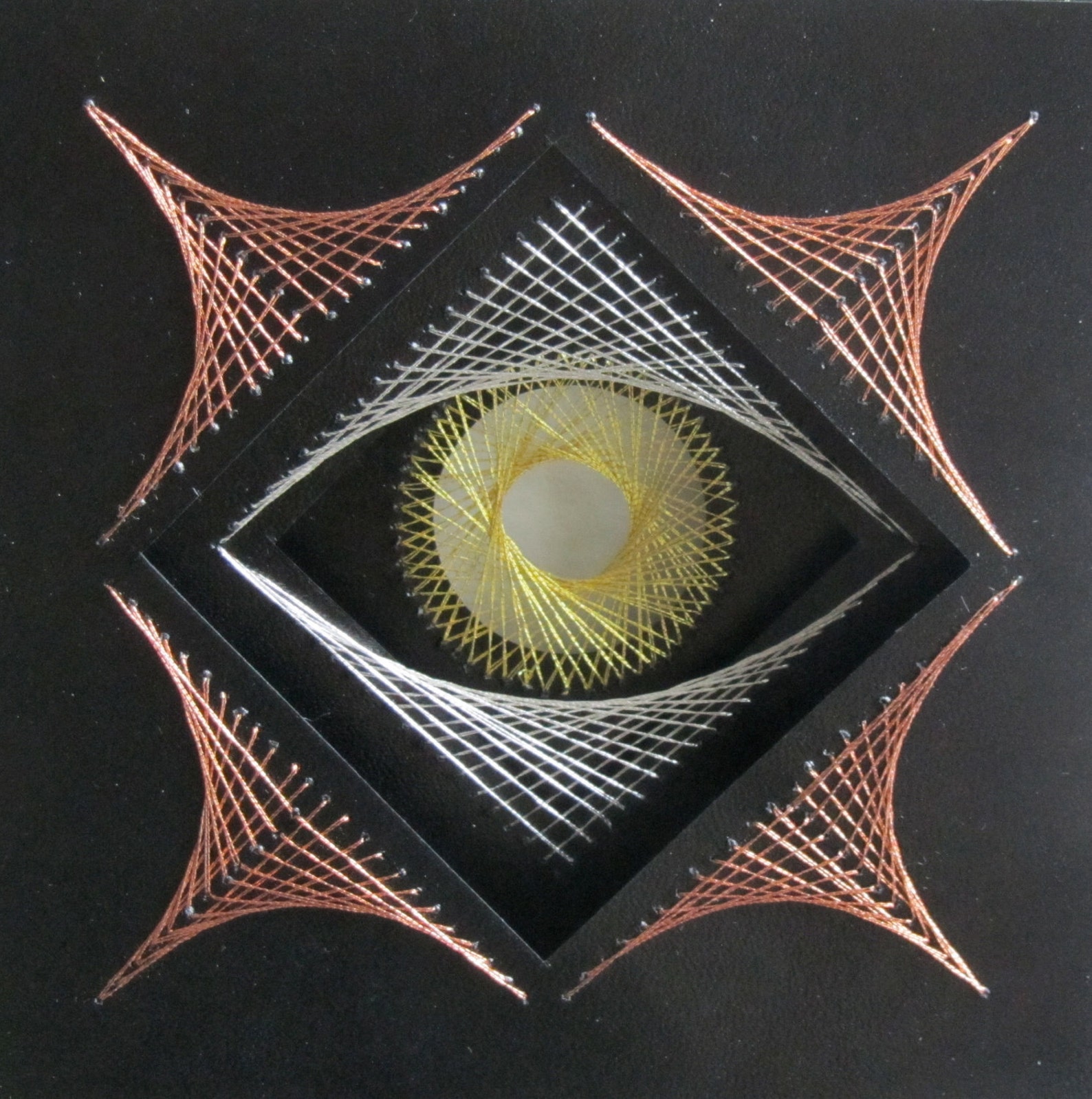 STRING ART Home Décor Abstract EYE Wall Art Handmade Original Design ...