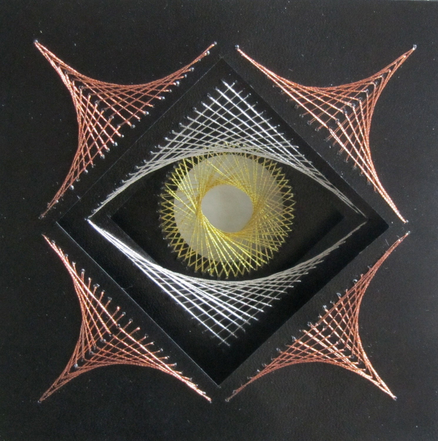 STRING ART Home Décor Abstract EYE Wall Art Handmade Original Design ...