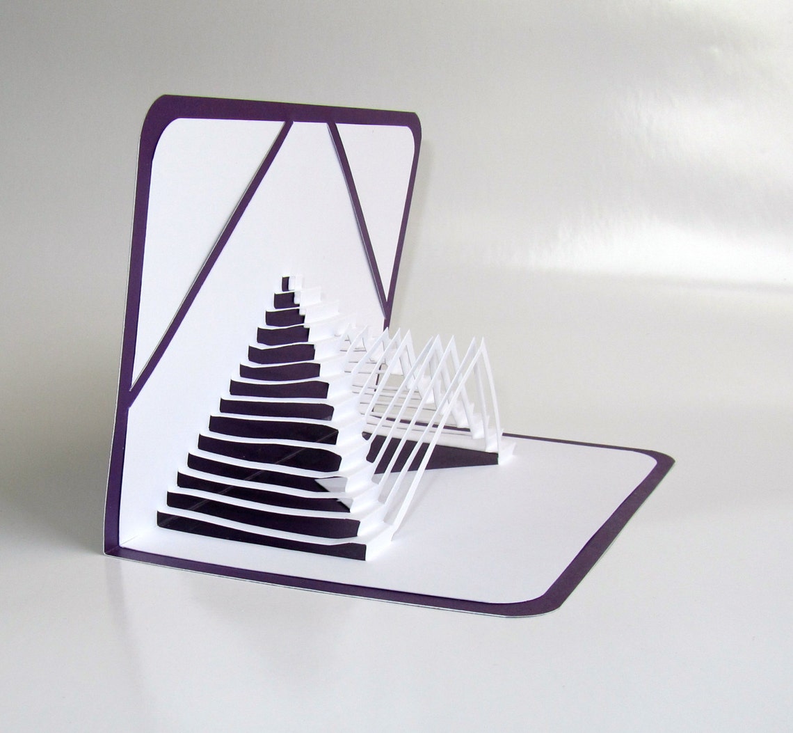 3D Pop up STAIRS 2 LOVE Home Decor Origamic Architecture of Geometric ...