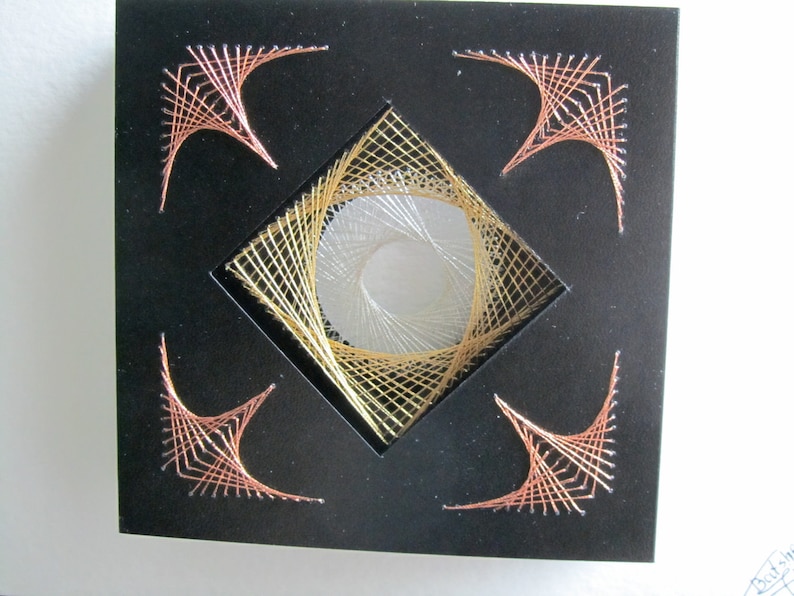 String Art Home Décor Abstract Wall Art Handmade Original Design With a ...