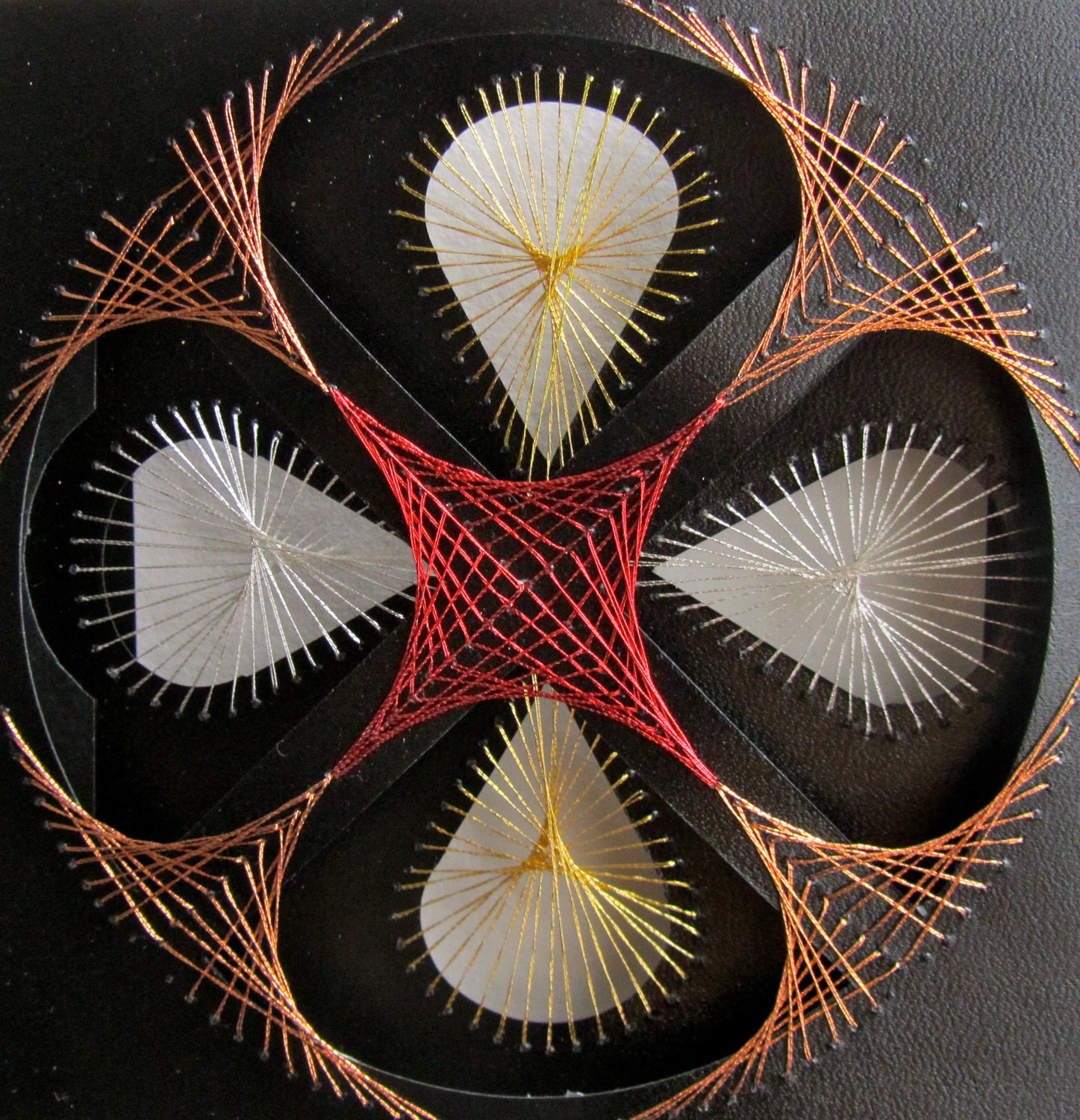 String Art Home Décor Geometric Design Wall Art Handmade Original With ...