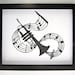 TRUMPET and Music NOTES GRADUATION Gift Black Silhouette Paper Cut for ...