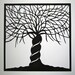 Two TREES of LIFE as One Home Décor Wall Art Silhouette Paper - Etsy