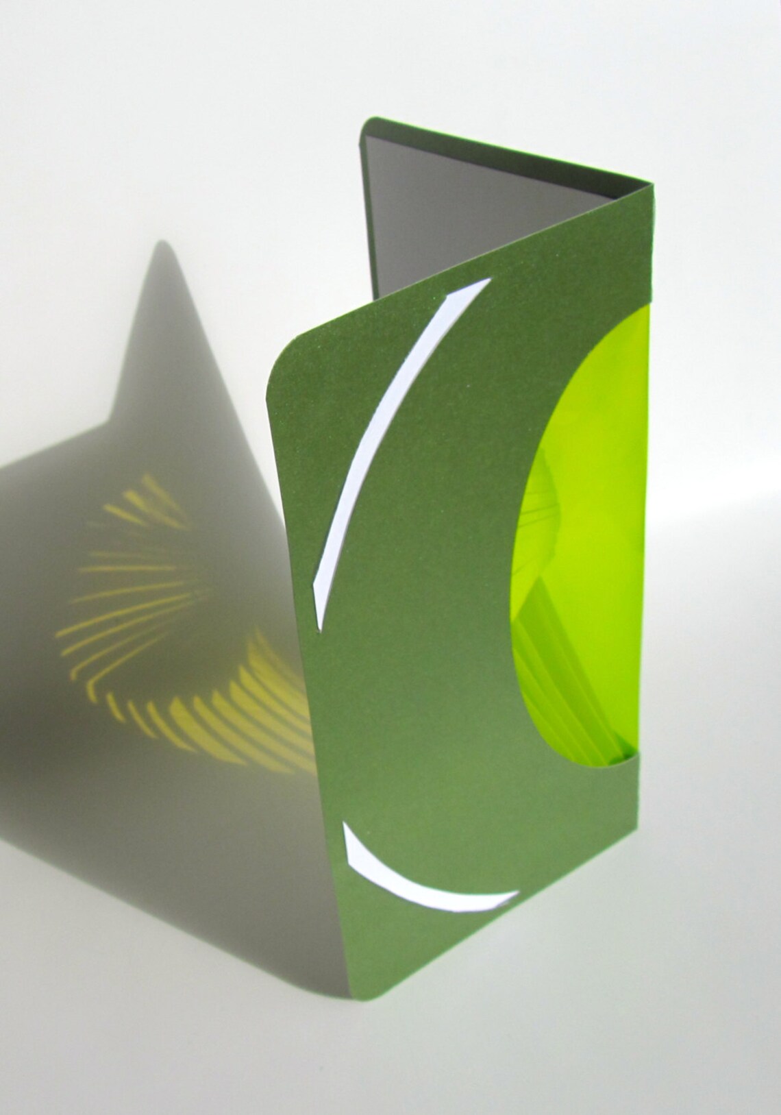 3D POP UP CARD of Geometric Volcano Design With Intricate Cuts of ...