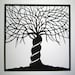 Two TREES of LIFE as One Home Décor Wall Art Silhouette Paper - Etsy