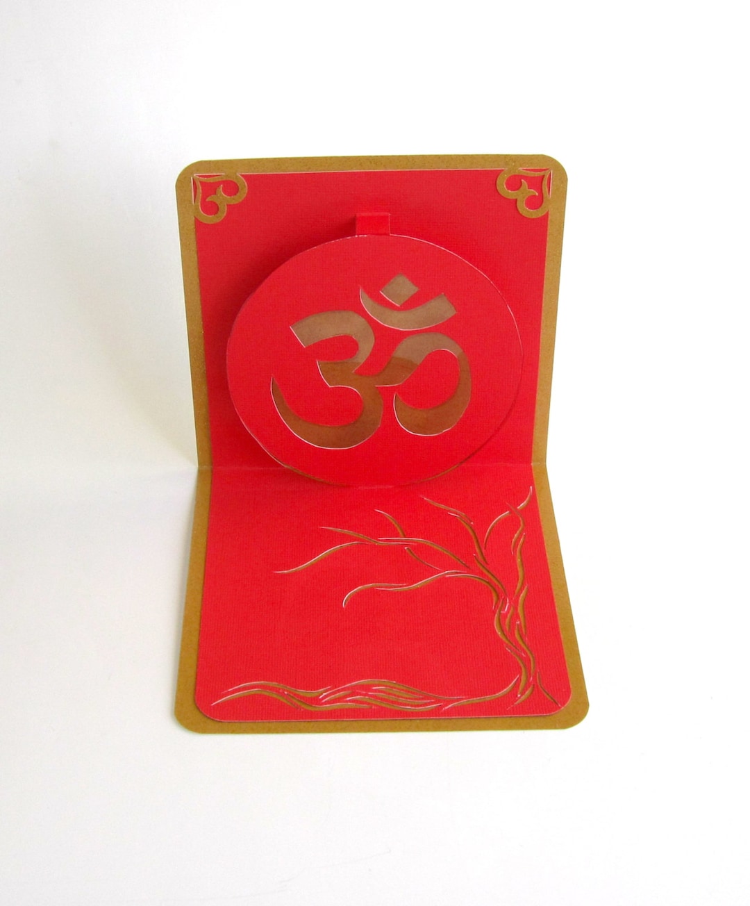 LOSAR OM Mantra 3D Pop up Card and Tree of Life SILHOUETTE Cutout ...