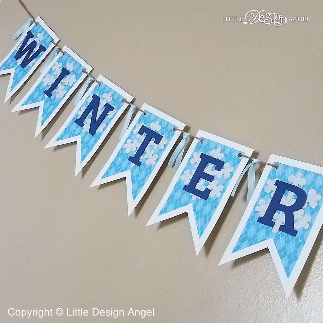 Winter Banner Kit Digital Cutting File SVG, DXF, PDF, Studio - Etsy