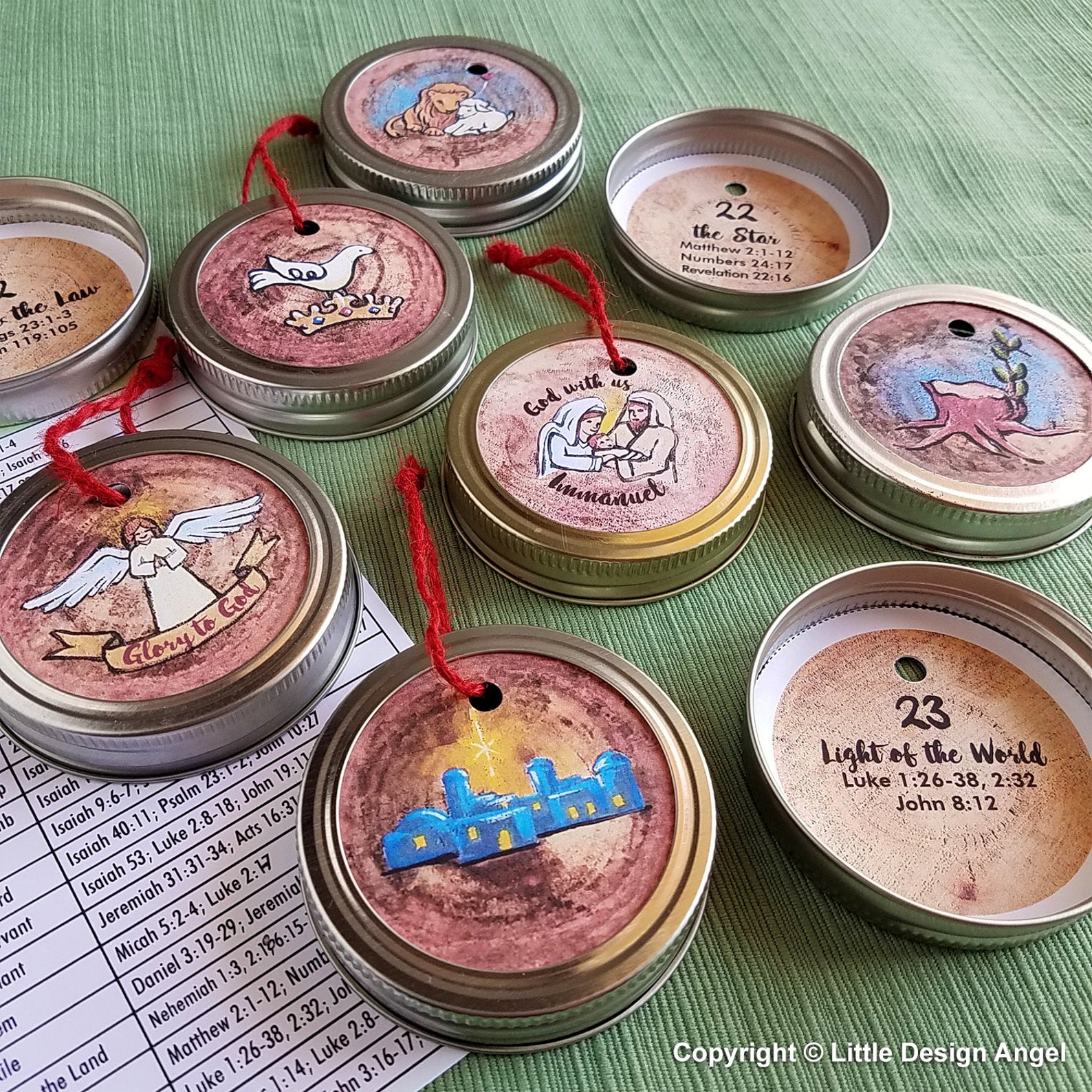 DIY Jesse Tree Ornaments PDF Printable - Etsy