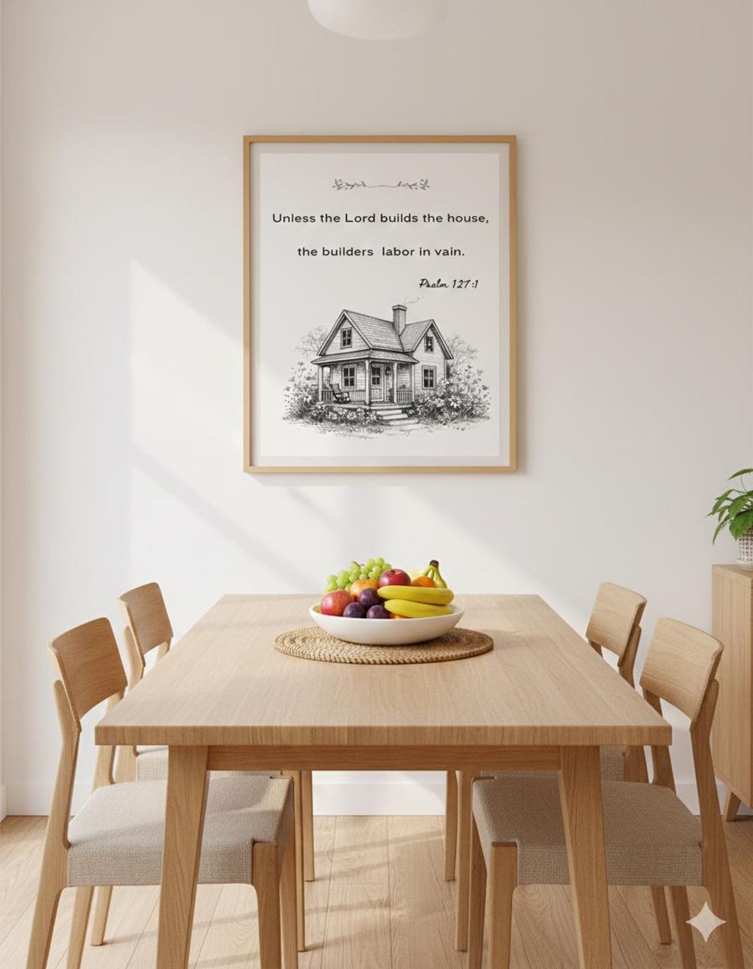 Unless the Lord Builds the House | Psalm 127:1 Christian Wall Art ...