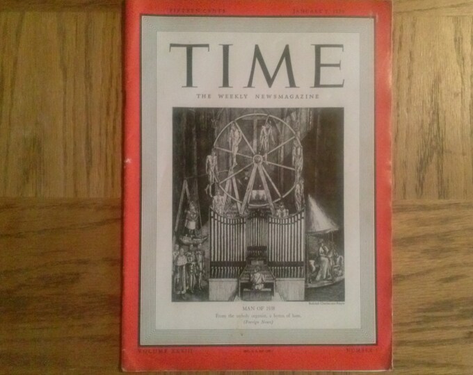 Time Magazine Man of 1938 Adolf Hitler Nazi - Etsy