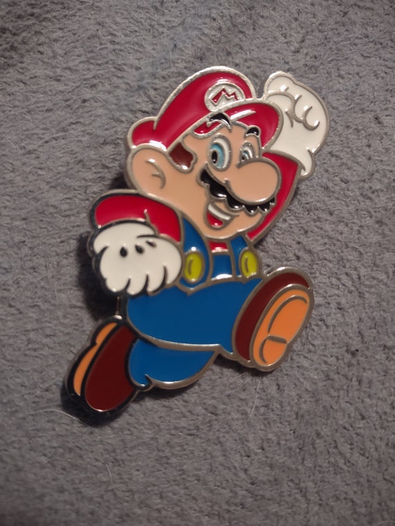 Super Mario Enamel Pin LARGE SIZE Mario Videogames - Etsy