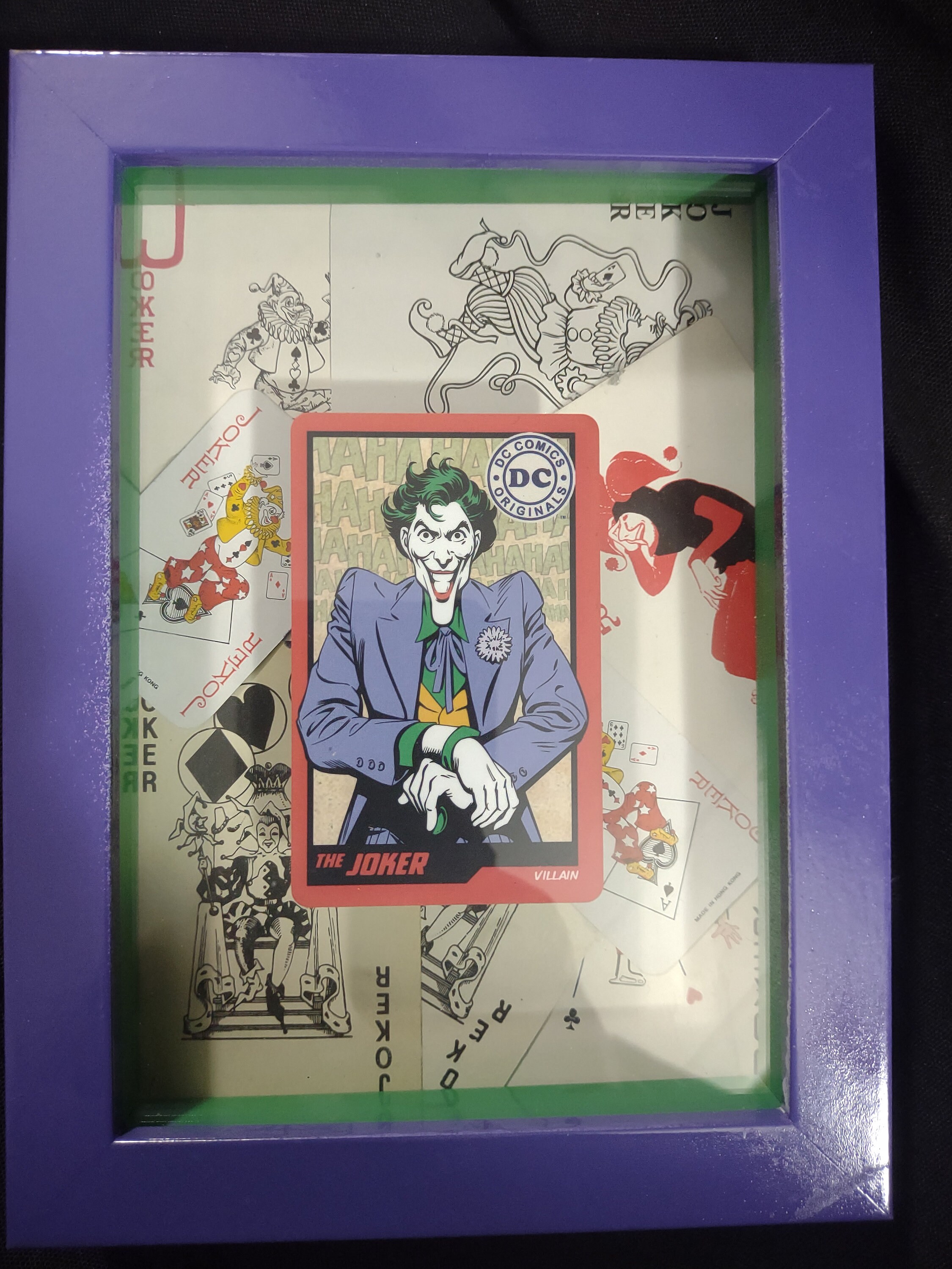 One of a Kind Joker Shadow Box - Etsy