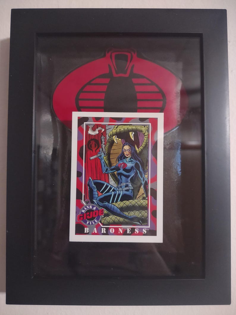 Gi-joe Baroness Shadow Box Display. 1980s Decor. - Etsy