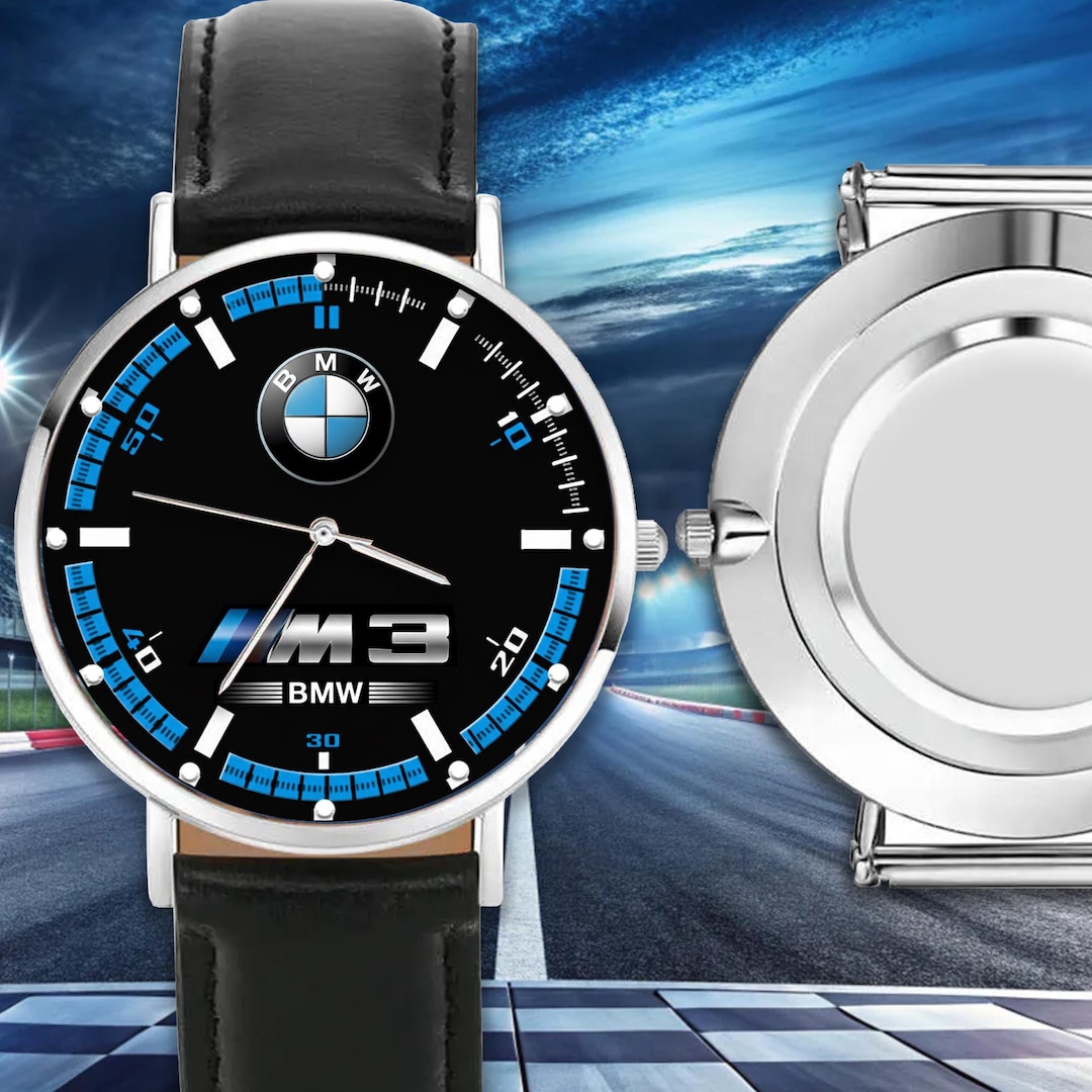 Luxury BMW M3 Inspired Men's Watch With Alloy Strap Leather Band ...