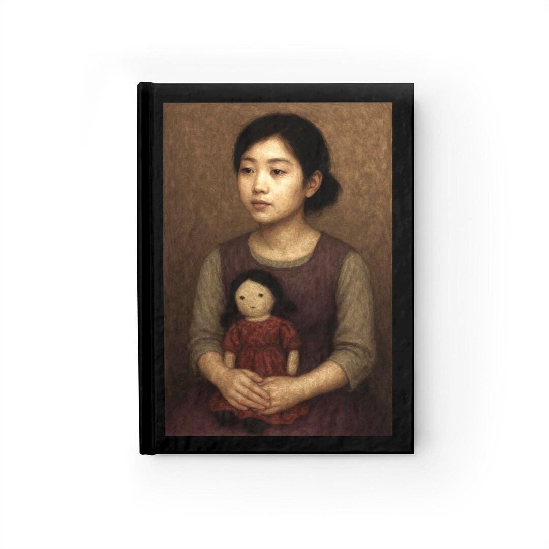 Lilly - Girl With Doll Portrait | Portrait Notebook - Etsy