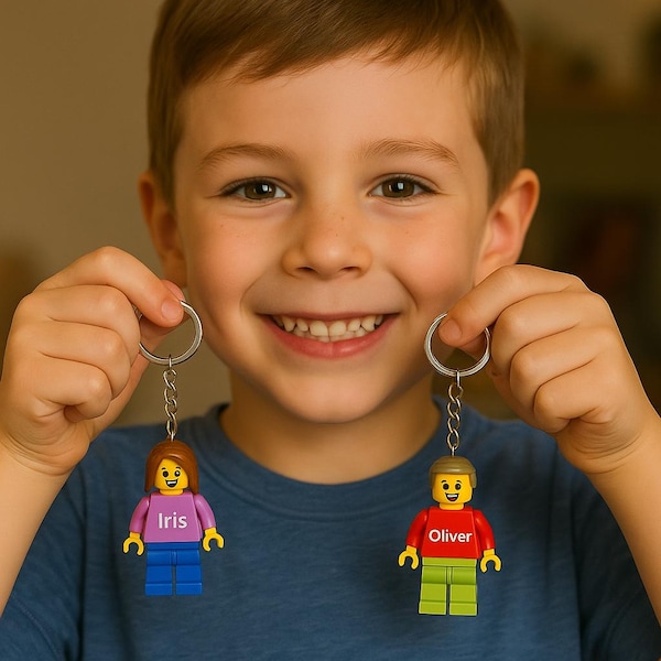 Personalized Legos Keychains - Etsy