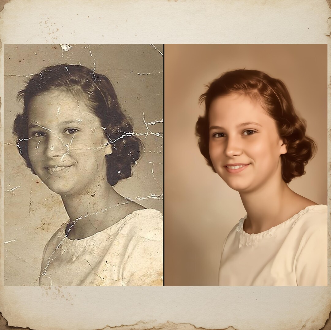 Old Photo Restoration & Colorization, Image Enhancement - Etsy