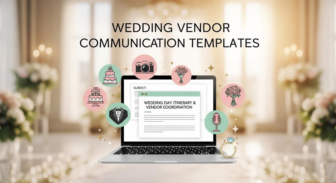Wedding Vendor Email Templates | Communication Pack | Negotiate & Book ...