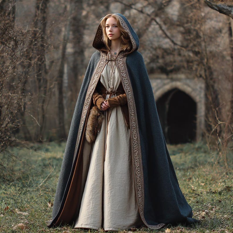 LARP Superb Medieval and Funky Modern Style Cape FABOLA - Etsy
