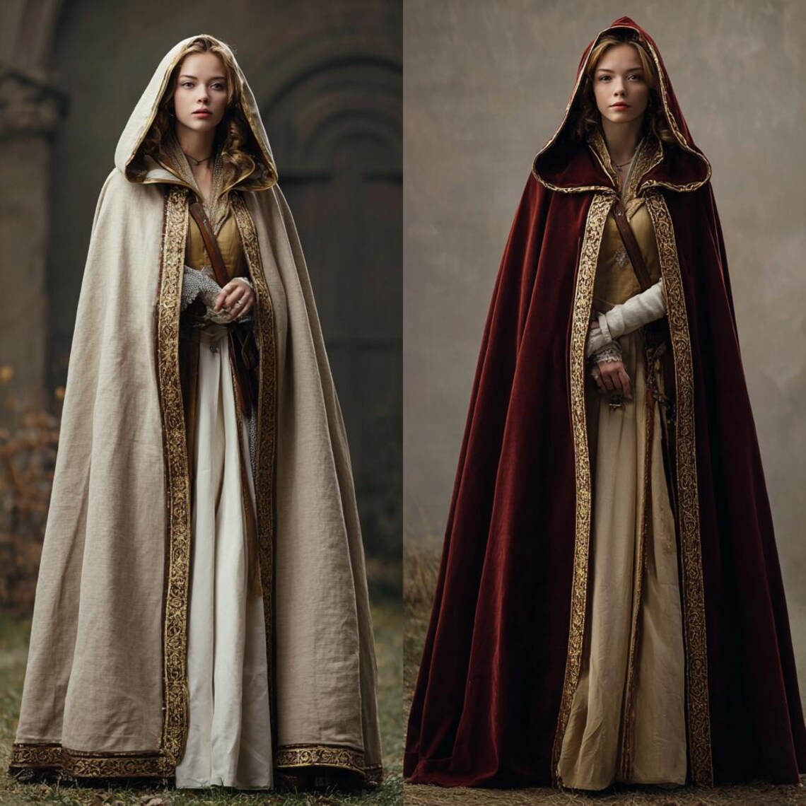 LARP Superb Medieval and Funky Modern Style Cape FABOLA - Etsy