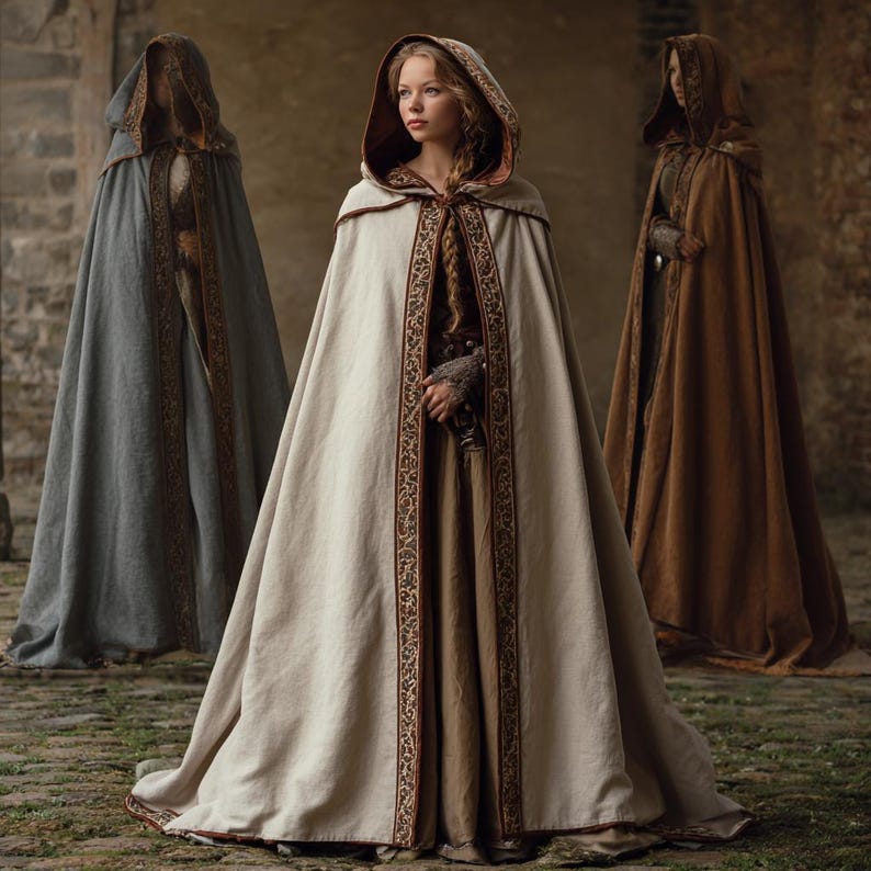 LARP Superb Medieval and Funky Modern Style Cape FABOLA - Etsy