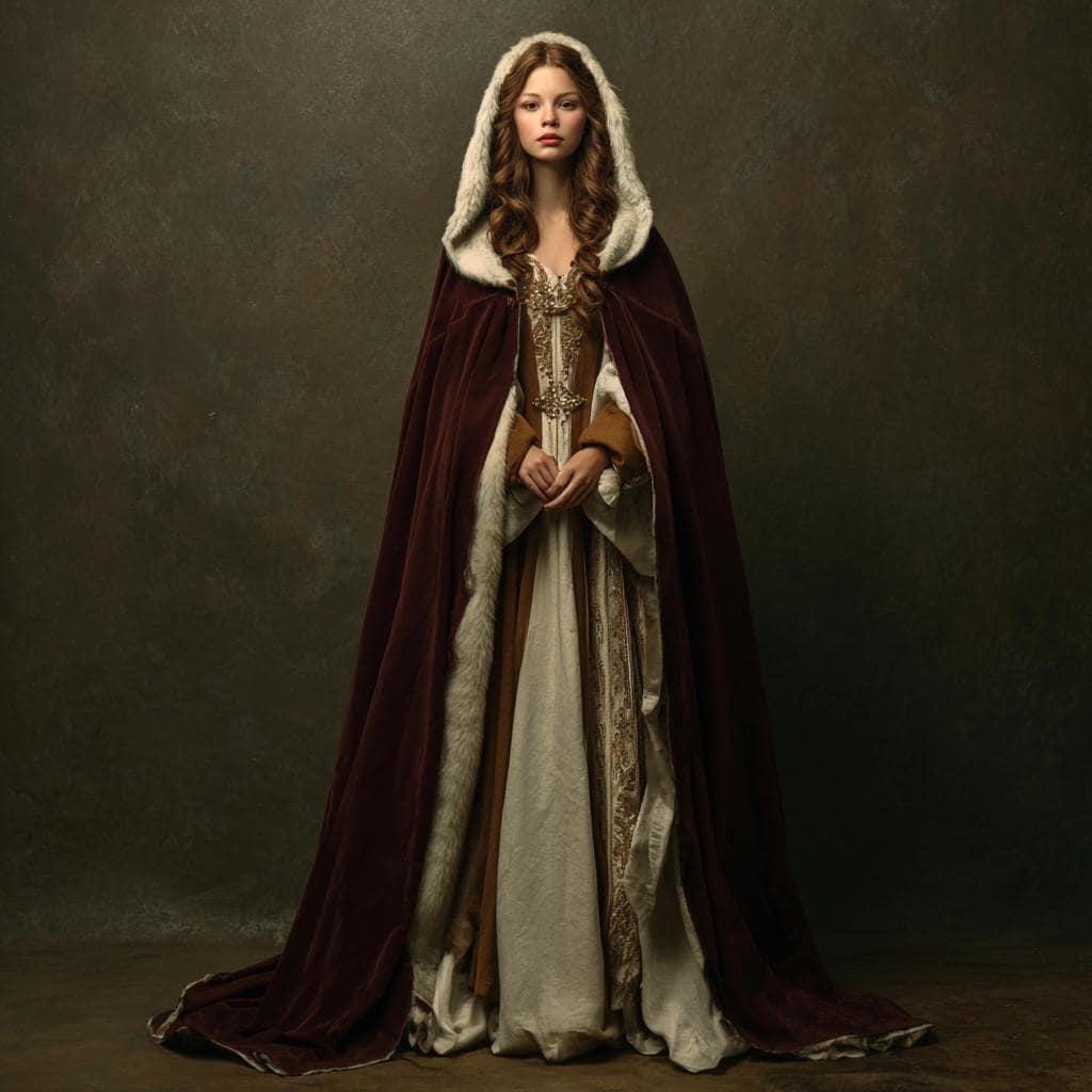 LARP TSAR Style Ladies Fur and Velvet Cape, Rich Decor. - Etsy