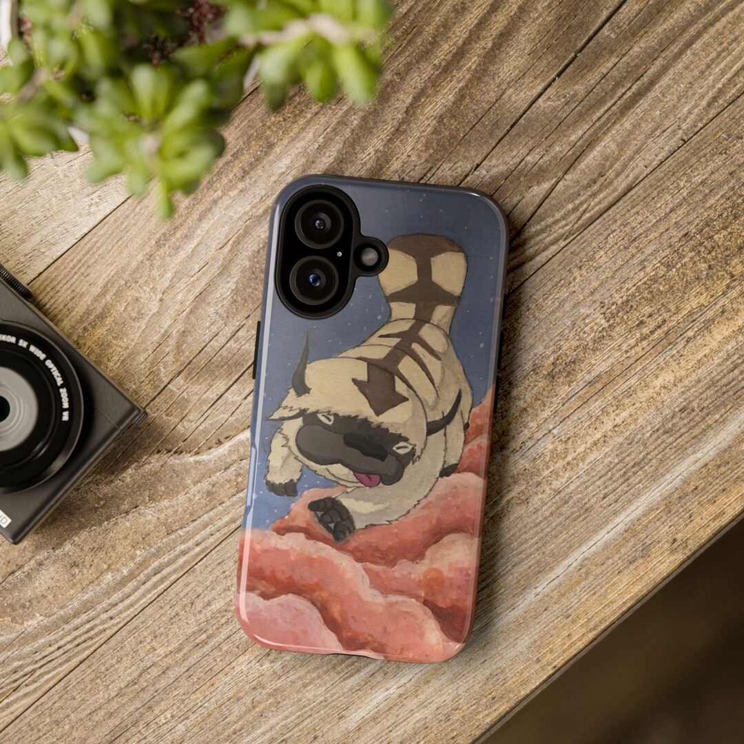 Appa Sky Bison Yip Yip Vintage Tough Phone Case, Anime Appa Phone Case ...