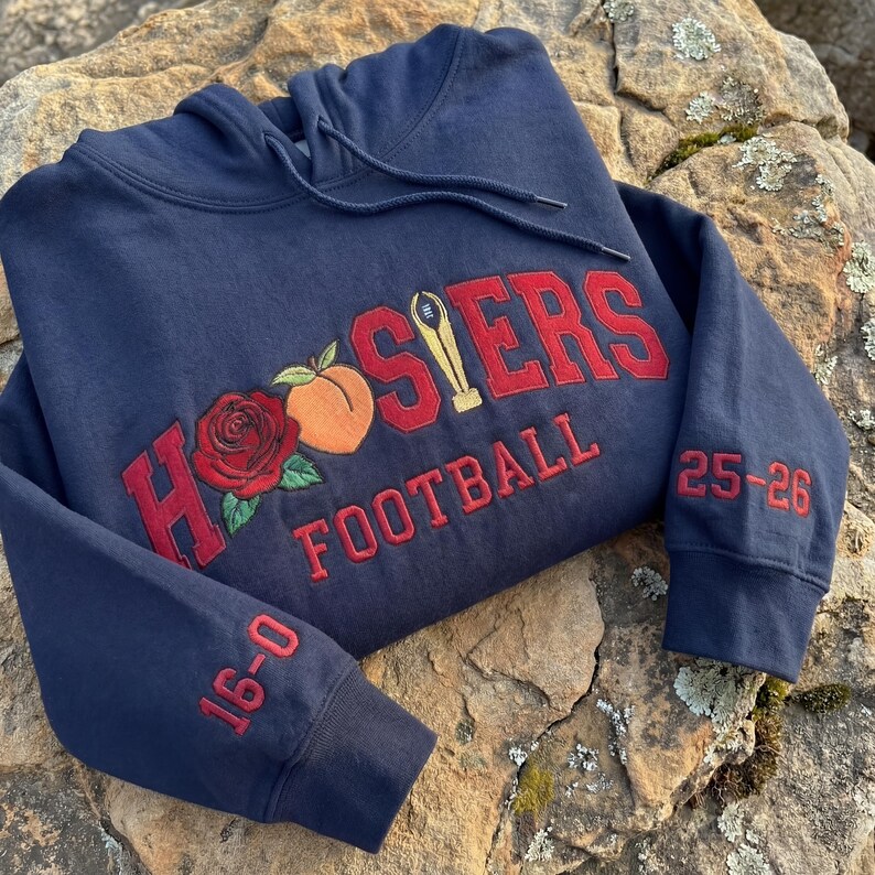 Embroidered Indiana Hoosiers Rose Bowl Peach Bowl Champs Sweatshirt ...