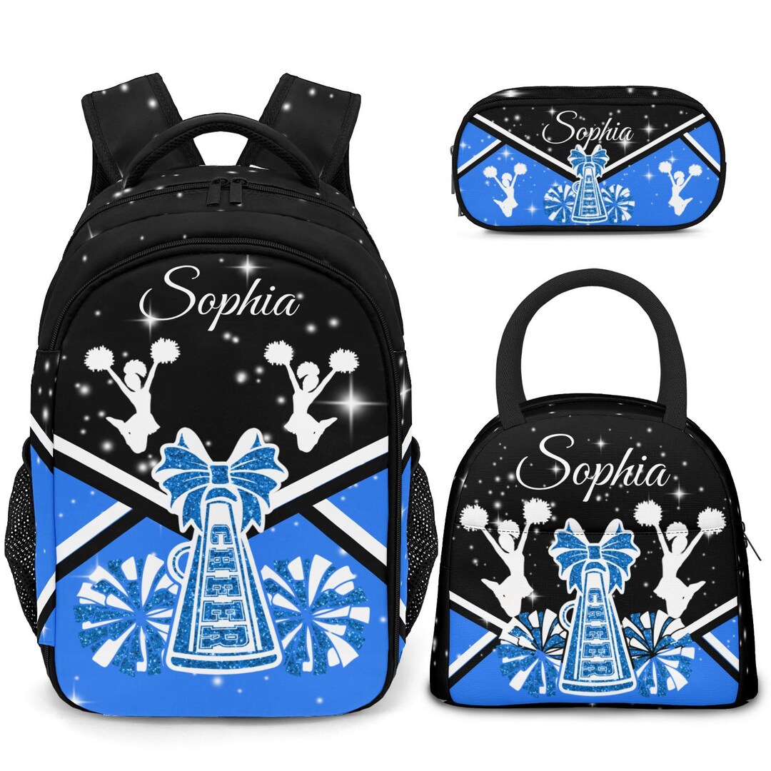 Cheerleading Backpack With Lunch Box & Pencil Case,custom Name ...