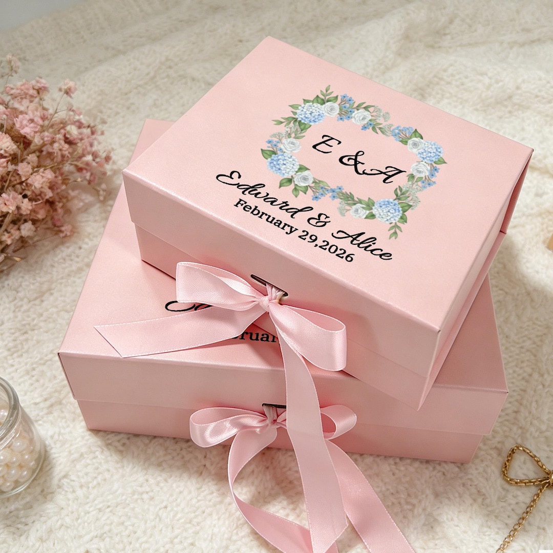 Personalized Wedding Gift Box,wedding Memory Box, Wedding Keepsake Box ...