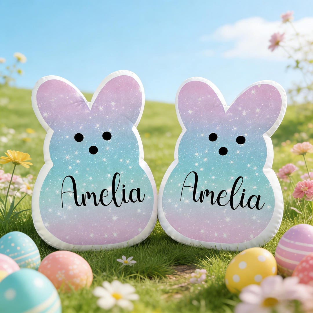 Personalized Easter Bunny Peeps - Custom Name Easter Rabbit - Easter ...