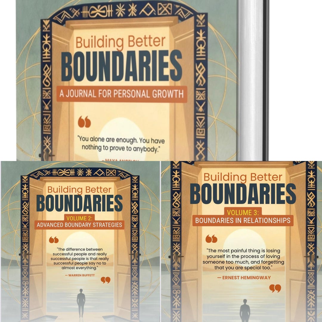 Boundary Building Workbook Bundle – Therapy for Personal Growth ...