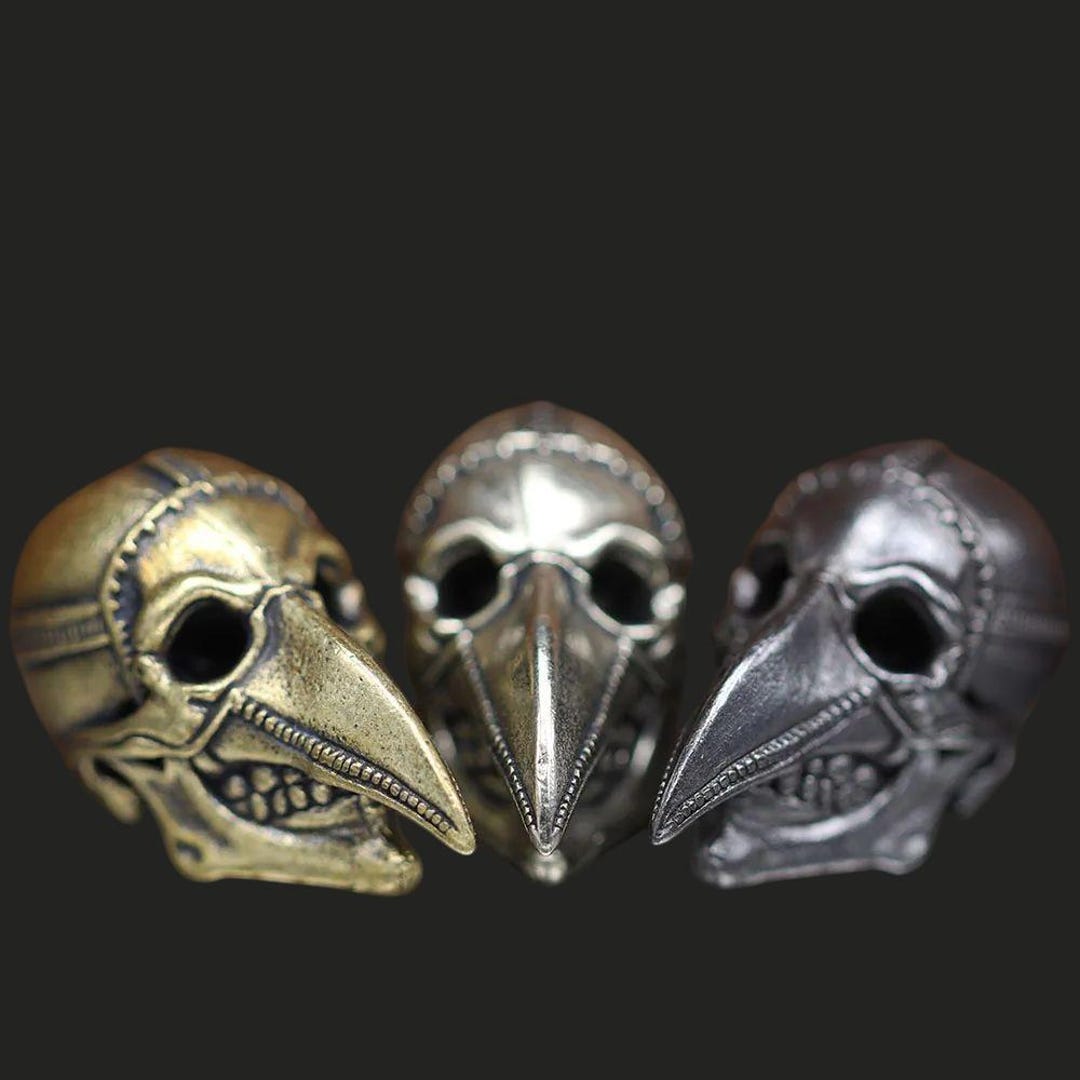 Beak Mask Skull Brass EDC Bead – DIY Paracord, Lanyard & Outdoor ...