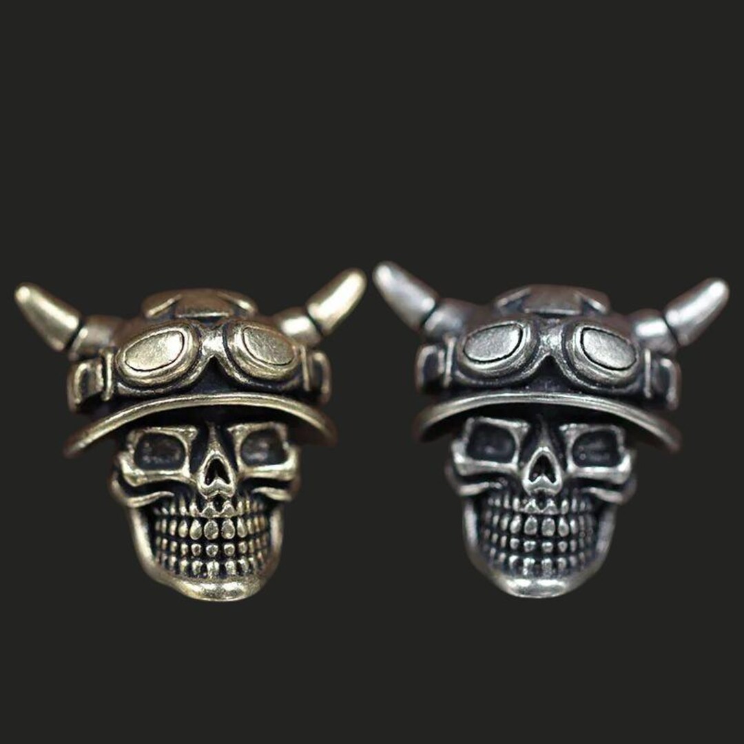 Bull Horn Hat Skull Brass EDC Bead – DIY Paracord, Lanyard & Punk ...