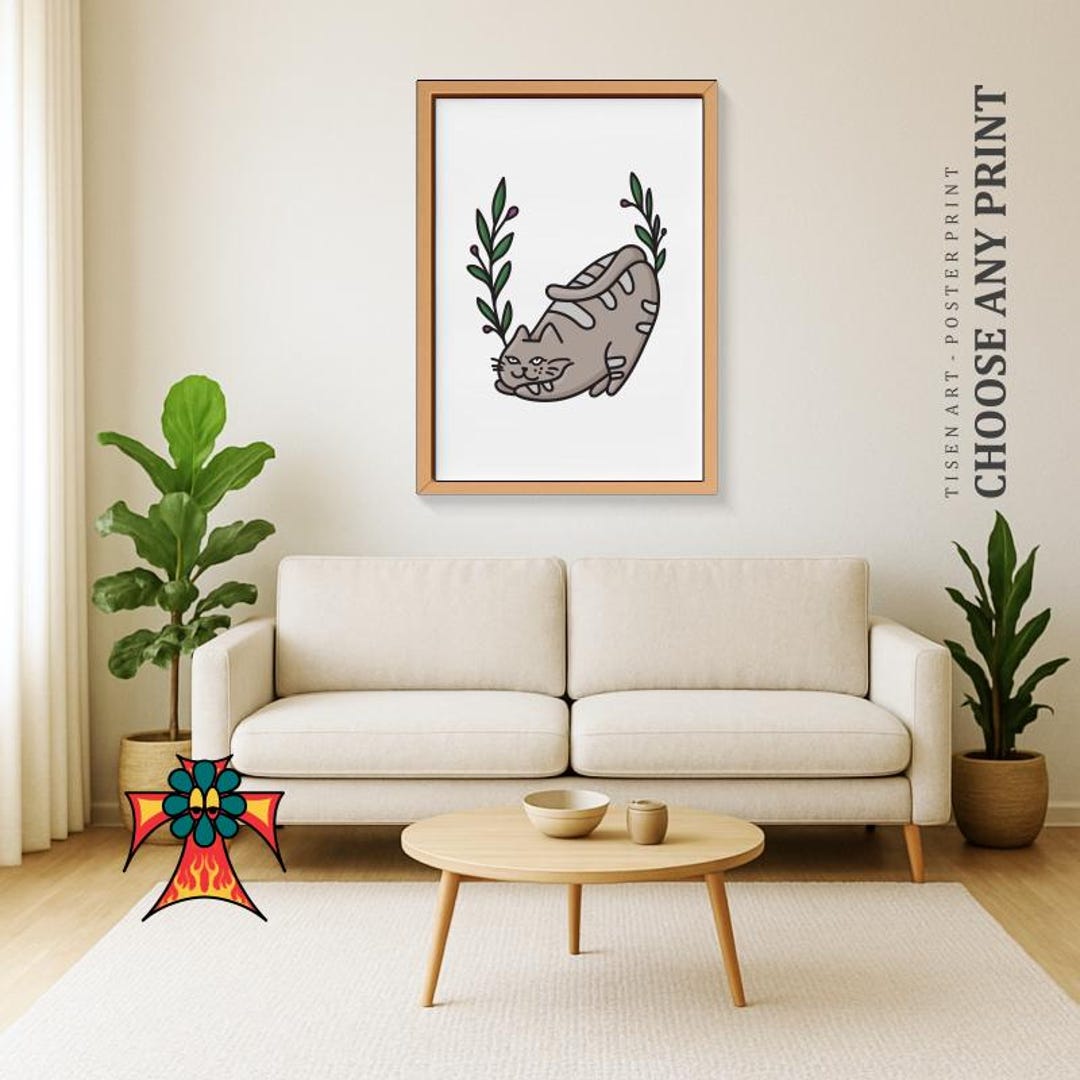 Pouncing Tabby Crouching Cat - Etsy
