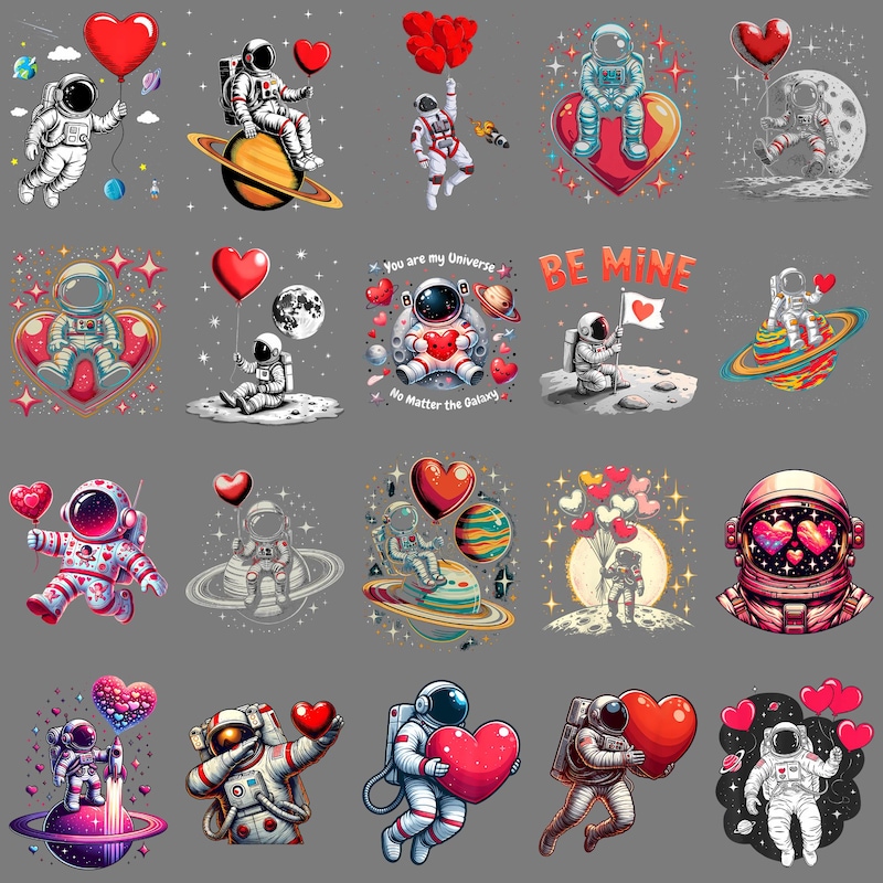 Space Valentine - Etsy