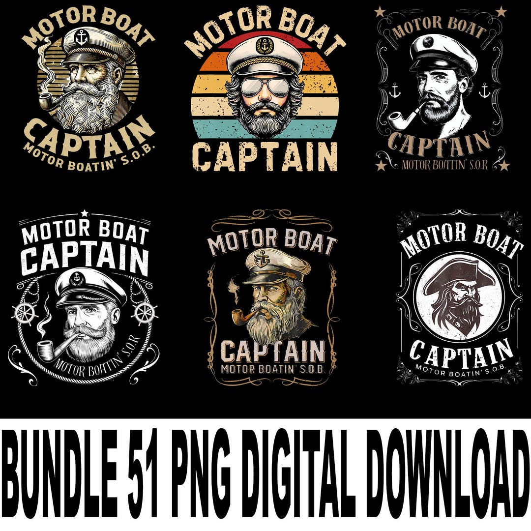 Motor Boat Captain PNG – Funny Pontoon Boating Lake Water Sports Humor ...