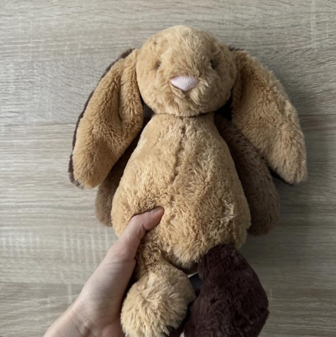 Jellycat Patchwork Brown Bunny Brand New With Tags - RARE Genuine - Etsy