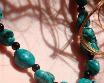 Turquoise and black | Etsy