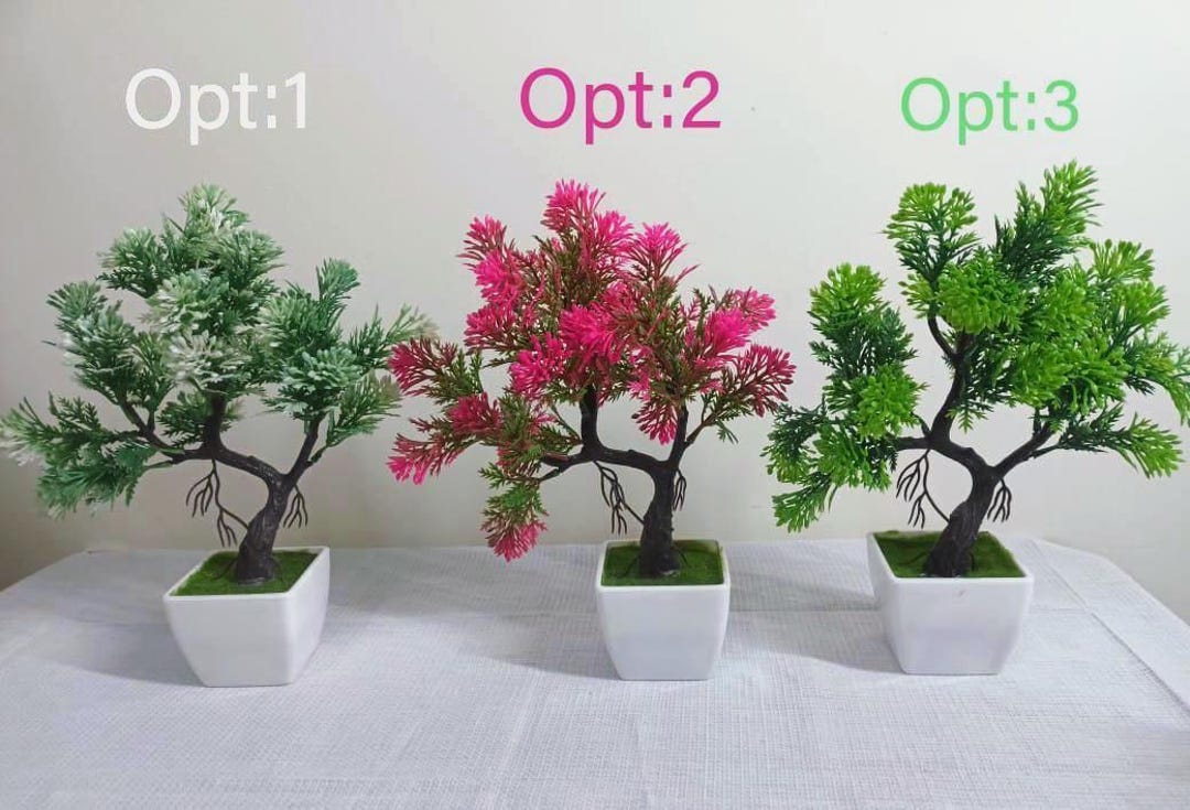 Artificial Bonsai Tree/ Home Office Desk Decor/ Zen Decoration Gift - Etsy
