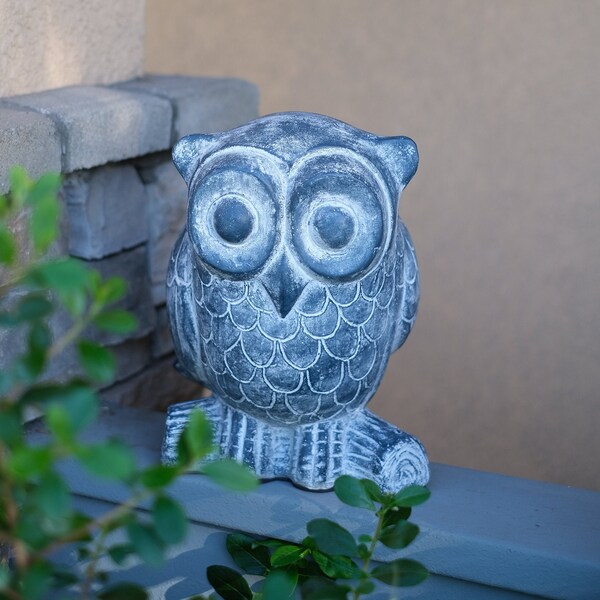 Large Owl Garden Statue - Etsy