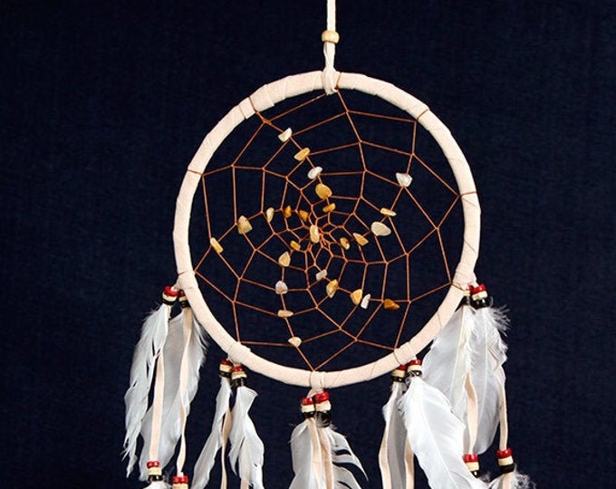 White Spiral Web Dream Catcher - Etsy