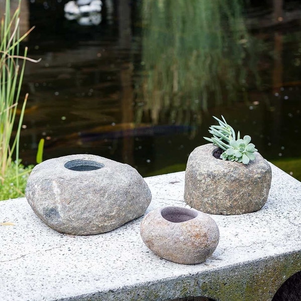 Rock Planter - Etsy