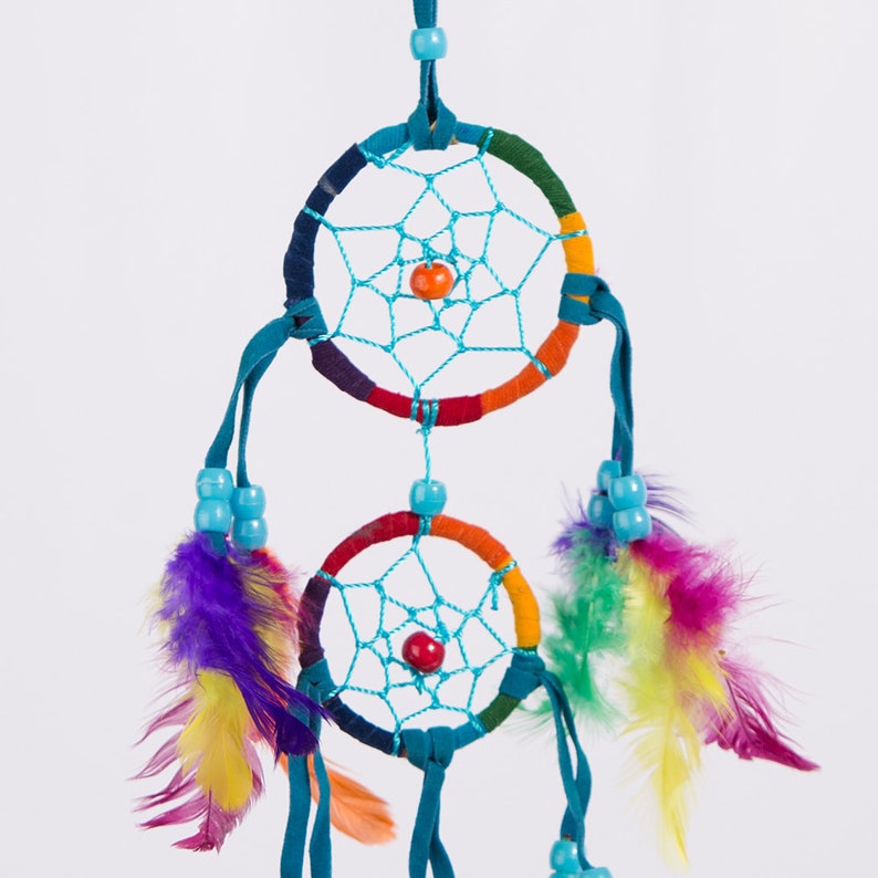 Small Colorful Beaded Dream Catcher - Etsy