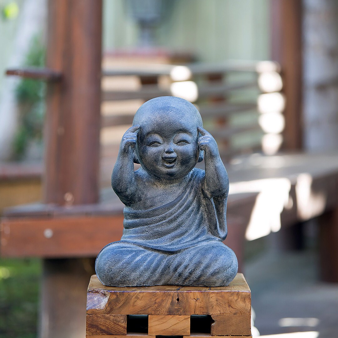 Shaolin Thinking Monk Statue - Etsy