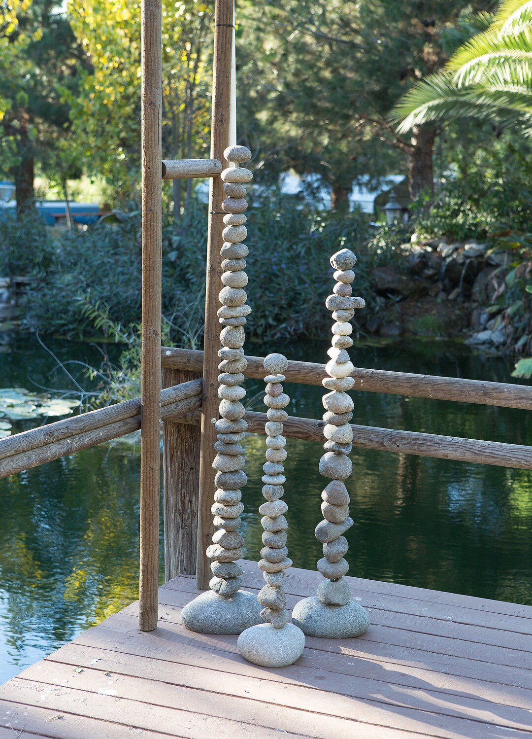 Zen-inspired Rock Cairn Tower Sculpture - Etsy