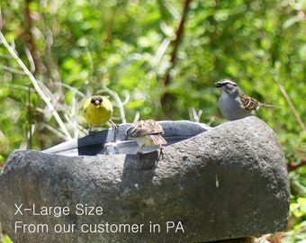 Boulder Bird Bath - Etsy